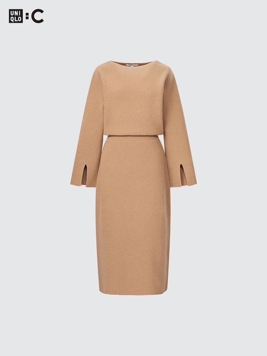 Uniqlo | Dresses | Uniqloc 0 Wool Boat Neck Knit Dress | Poshmark